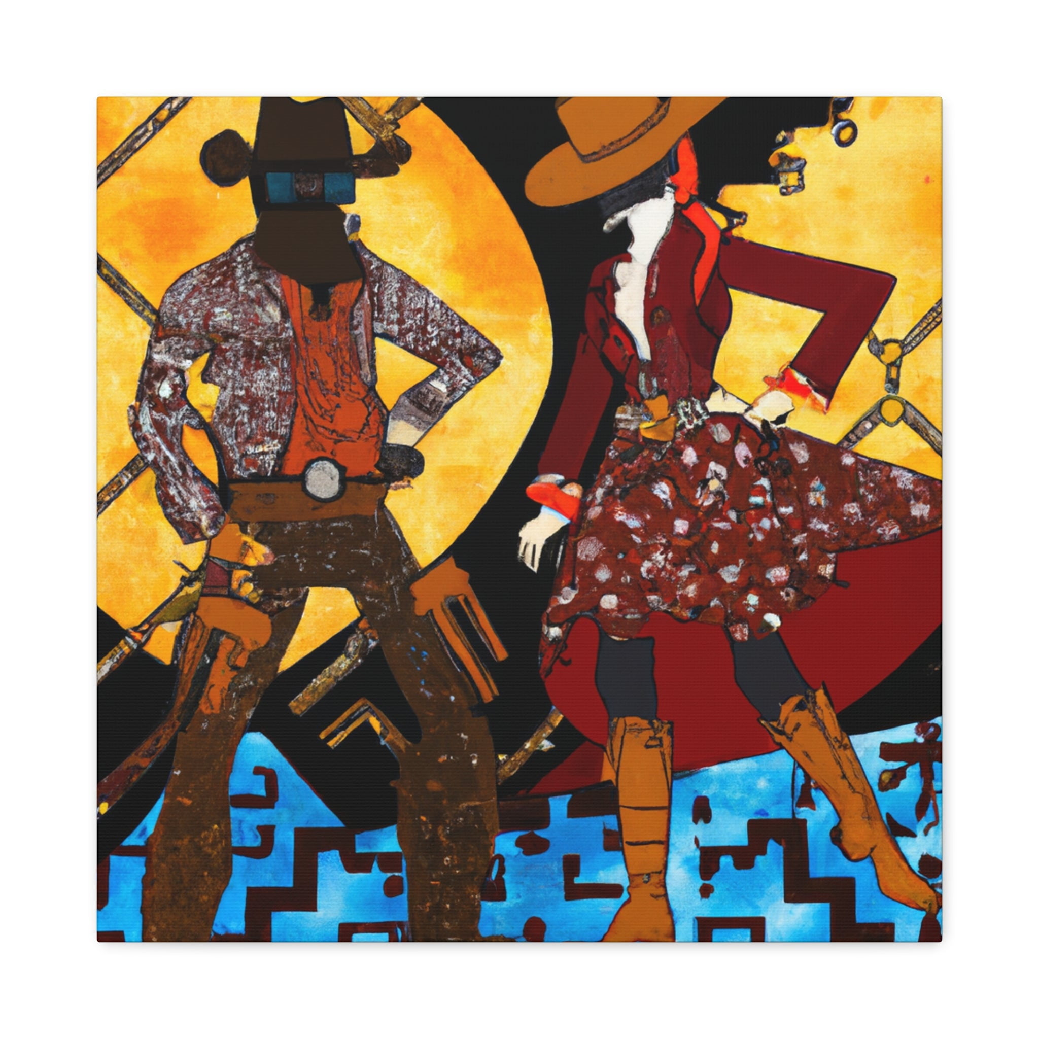 "Rodeo in Steam-Time" - Canvas - Walmart.com