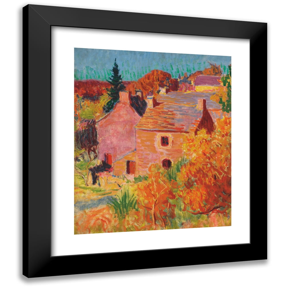 Roderic O'Conor 20x23 Black Modern Framed Museum Art Print Titled - Red ...