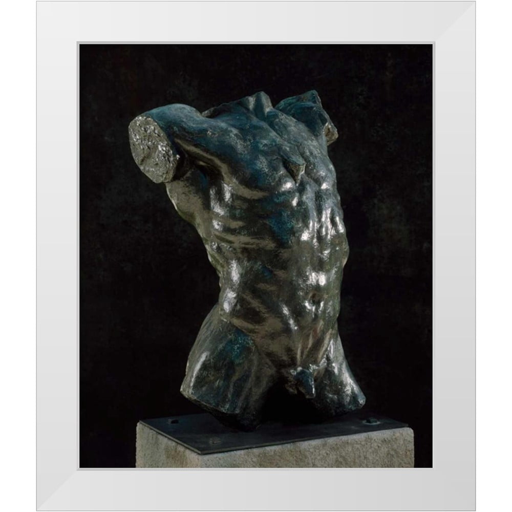 Rodin, Auguste 20x23 White Modern Wood Framed Museum Art Print Titled ...