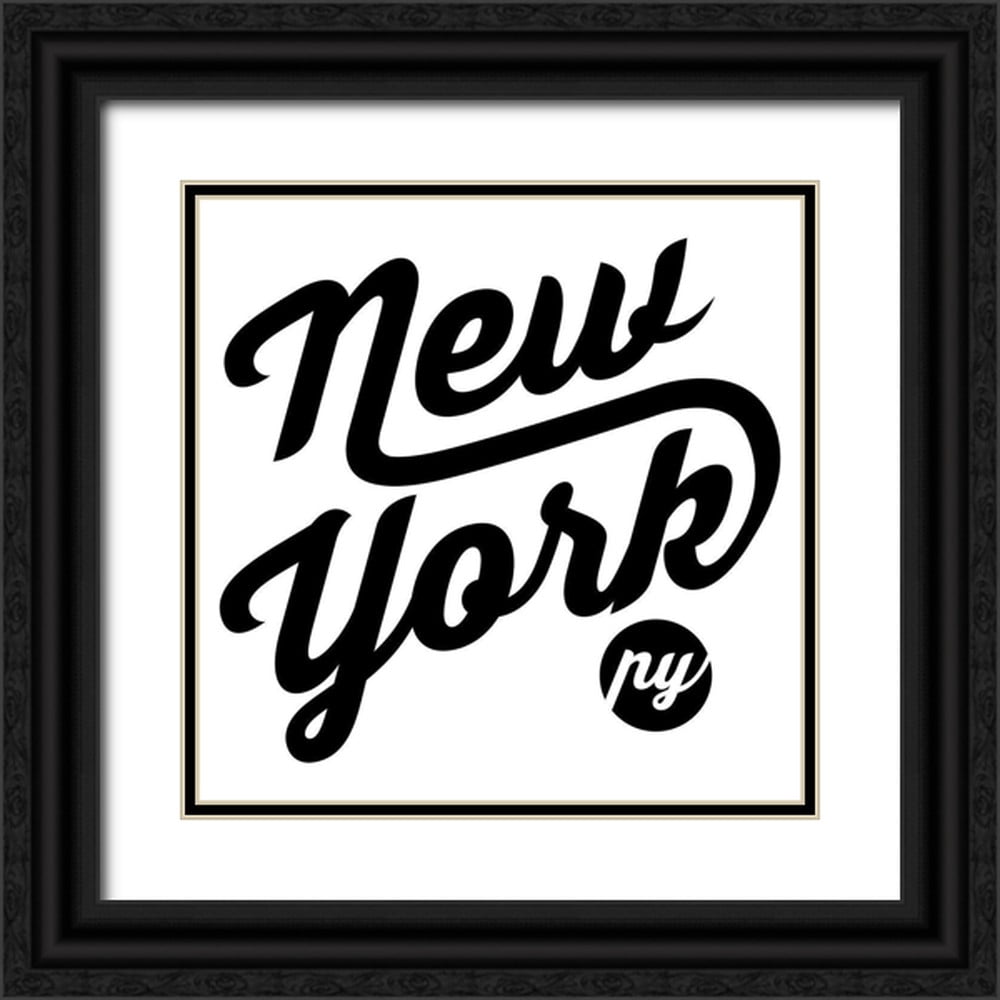 Rodriquez Jr, Enrique 15x15 Black Ornate Wood Framed with Double ...