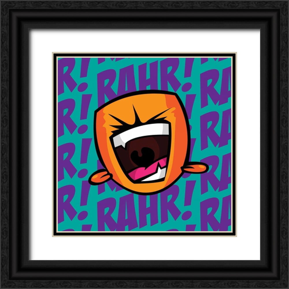 Rodriquez Jr, Enrique 20x20 Black Ornate Wood Framed with Double ...