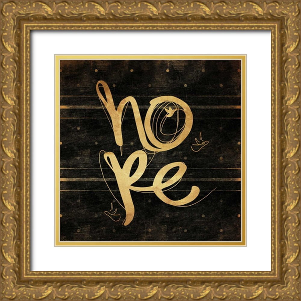 Rodriquez Jr, Enrique 20x20 Gold Ornate Wood Framed with Double Matting ...