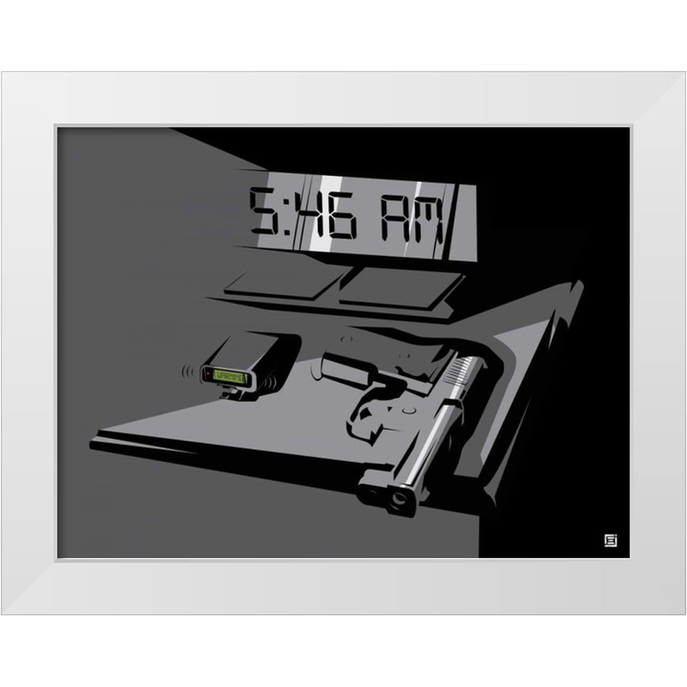 Rodriquez Jr, Enrique 24x19 White Modern Wood Framed Museum Art Print ...