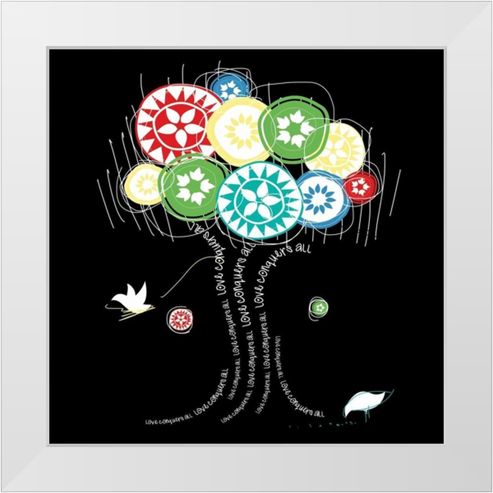 Rodriquez Jr, Enrique 26x26 White Modern Wood Framed Museum Art Print ...