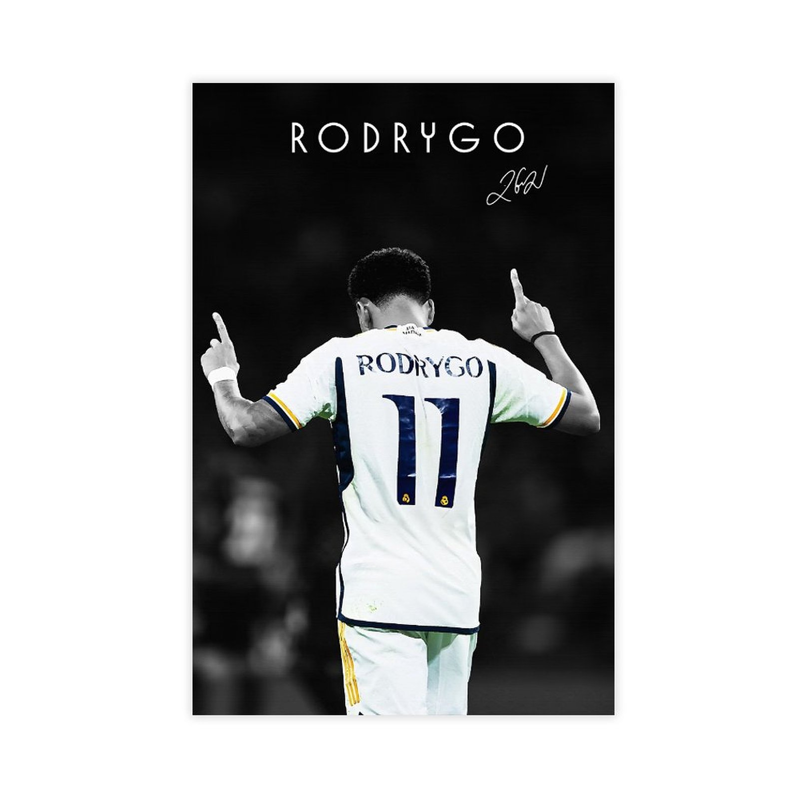 Rodrygo Football Poster Canvas Poster Wall Art Bedroom Decor Office ...