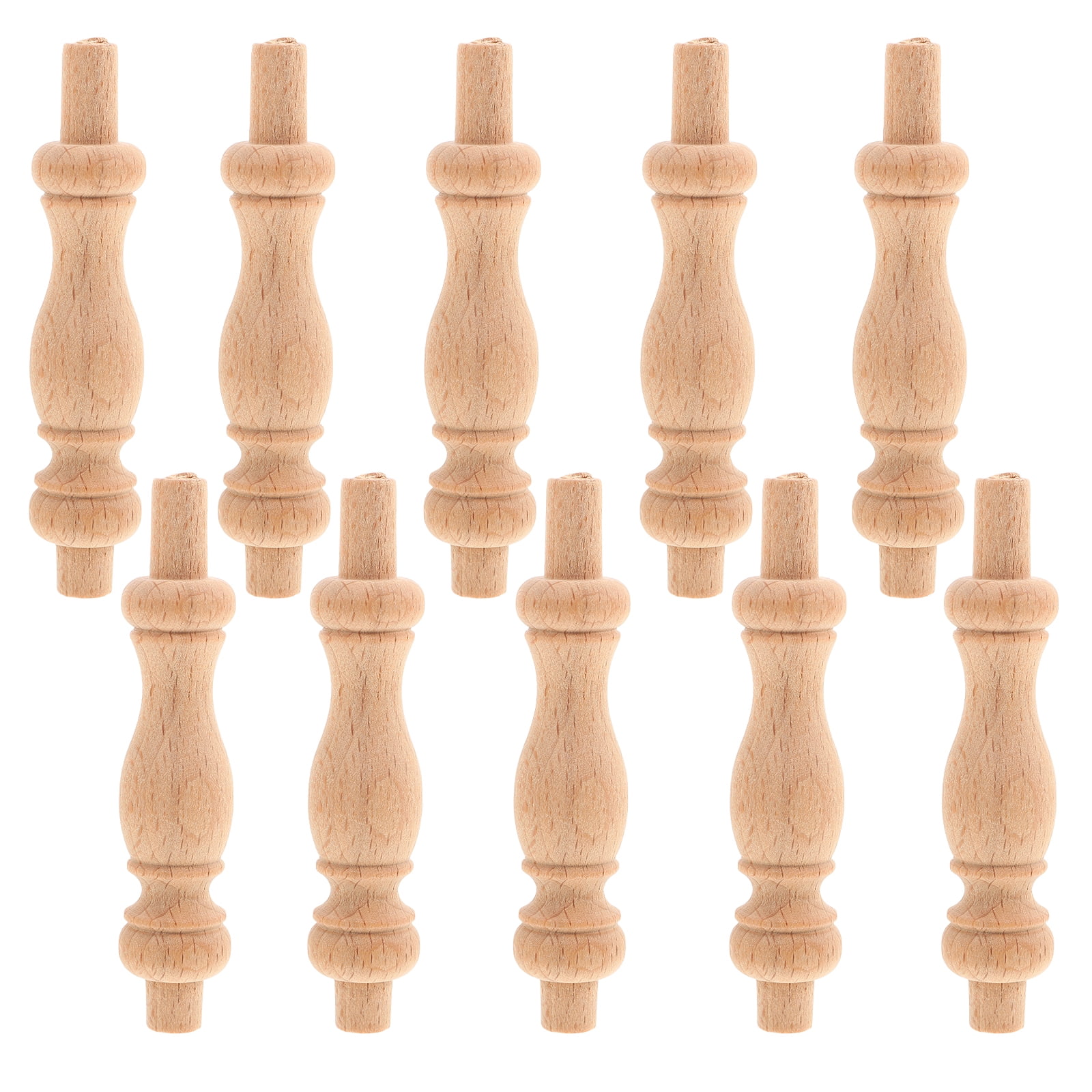 Rodshake 10PCS Wooden Baluster Spindles Decorative Wood Spindles ...