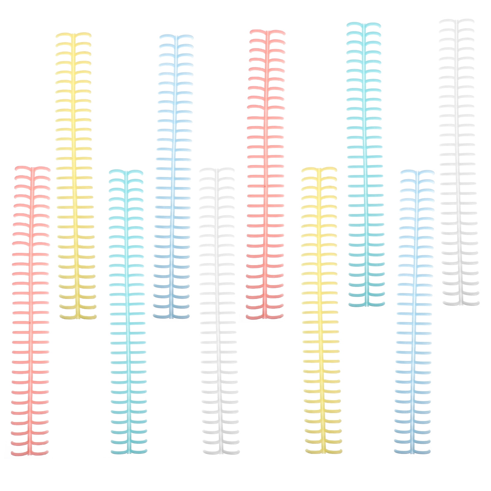 HONMEET Small Ring Binder Assorted Color 10Pcs 11.20X0.47X0.47In ...
