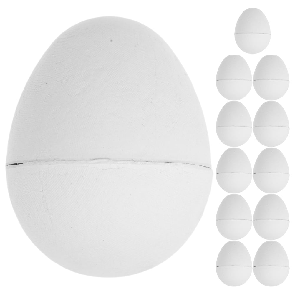 Rodshake 12pcs Unfinished Easter Eggs Can Be Opened Empty Blank Eggs ...