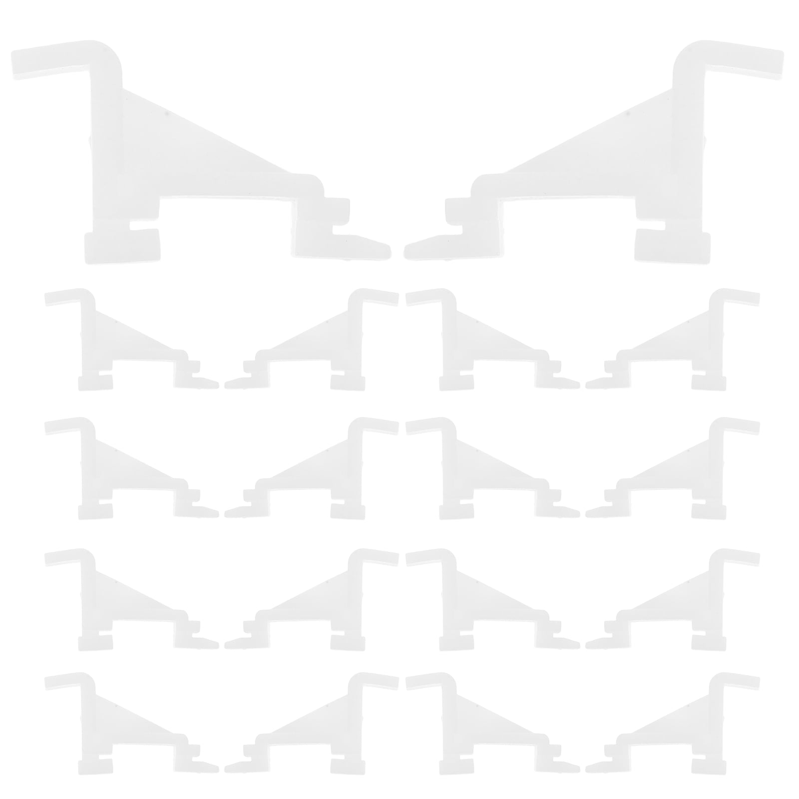 HONMEET 20Pcs Plastic Shelf Clips Bracket for Commercial Refrigerator ...