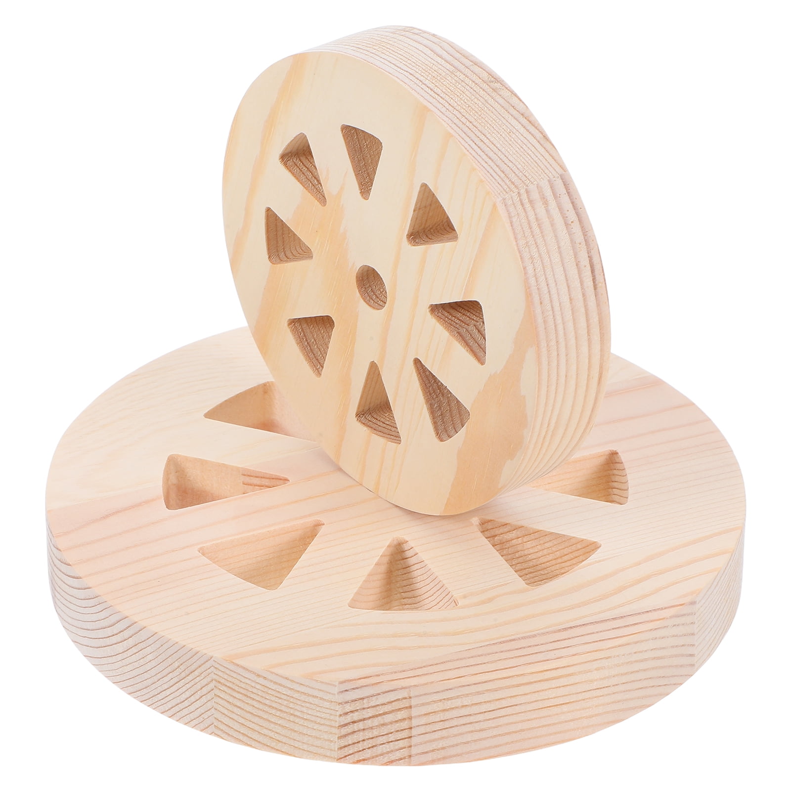 Rodshake 2pcs Vintage Style Wooden Wheel Ornaments For Crafts Wood ...