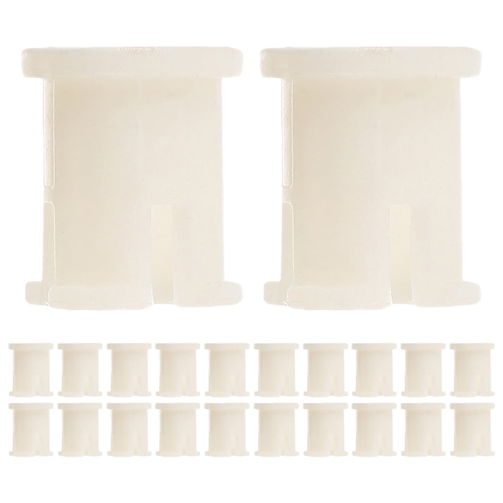 HONMEET White Plastic Caster Cover 30pcs for Furniture Accessories Easy ...