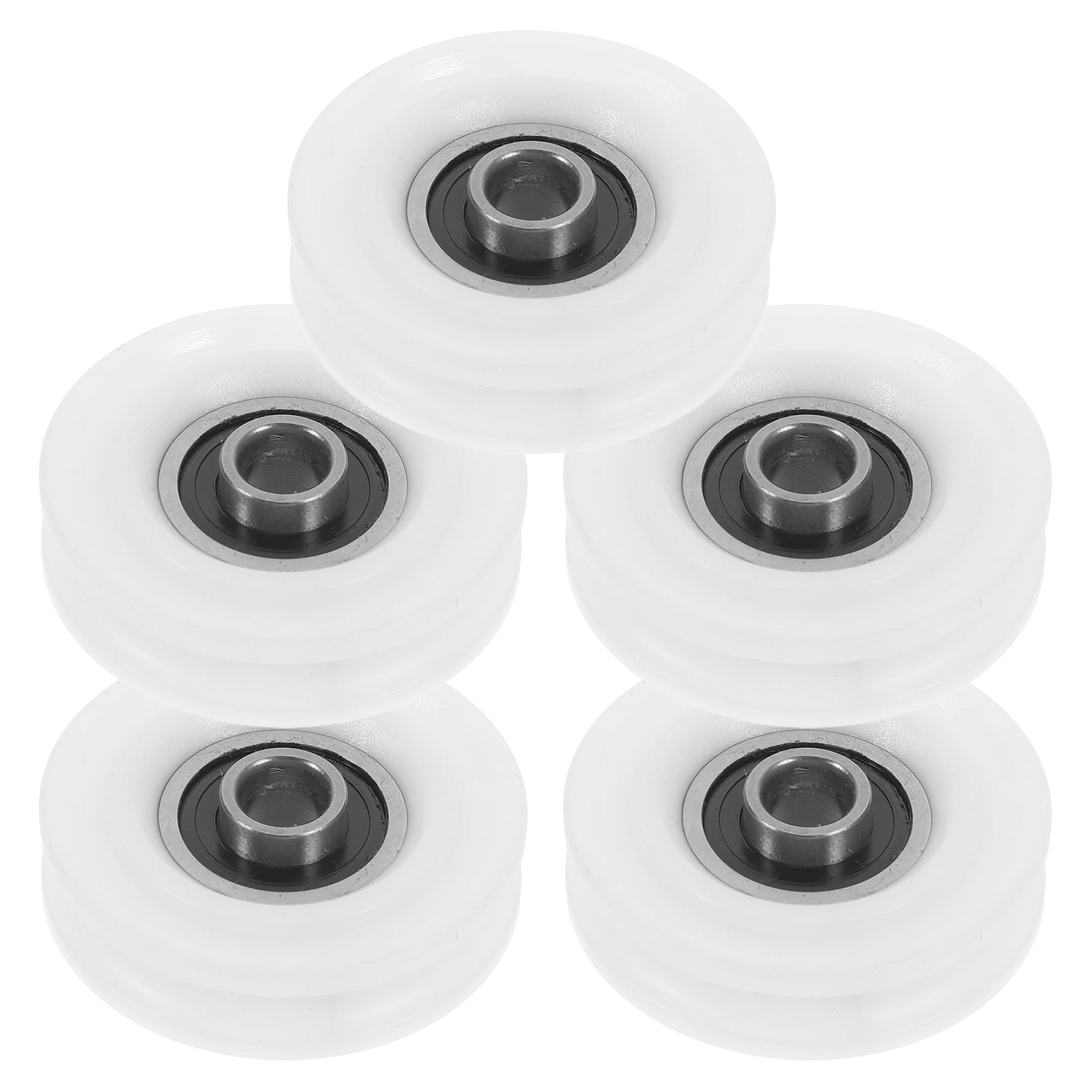 HONMEET 5PCS U-Groove Nylon Pulley Wheels for Sliding Doors and Smooth ...