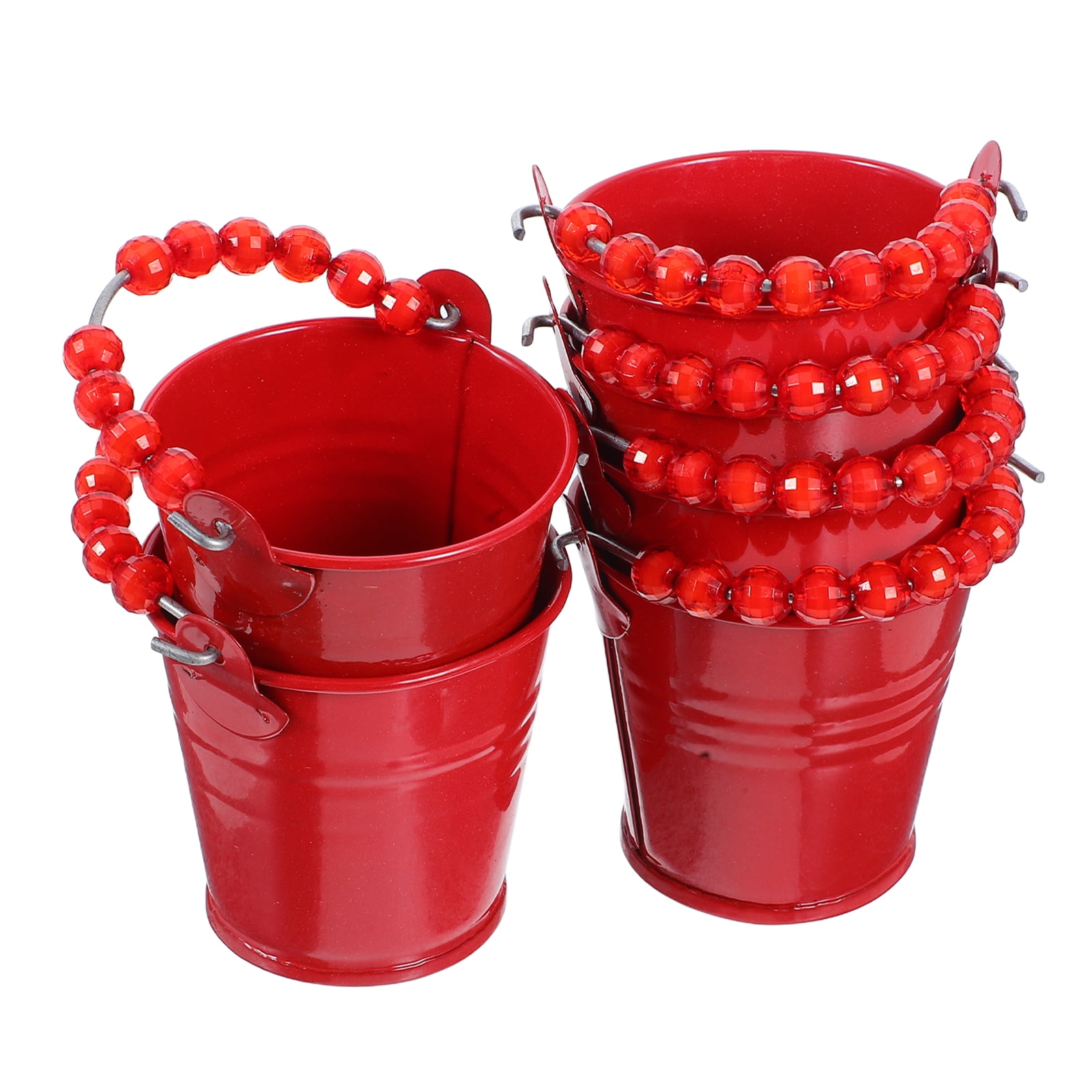 Rodshake 6pcs Small Tin Buckets for Party Favors and Crafts Mini Iron ...