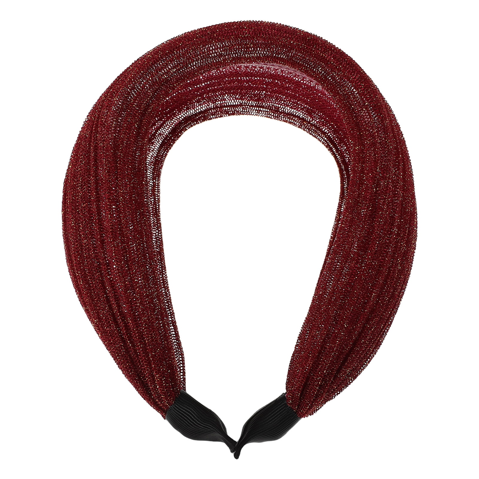HONMEET Dark Red Headband for Women Cute Hair Coverage Wide Hoops for ...
