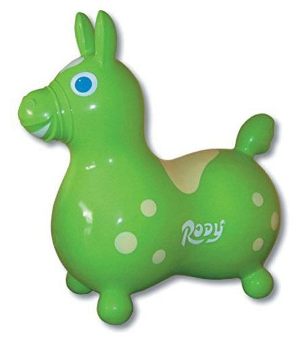 Rody the Horse Childs Bounce and Ride, Lime Green - Walmart.com
