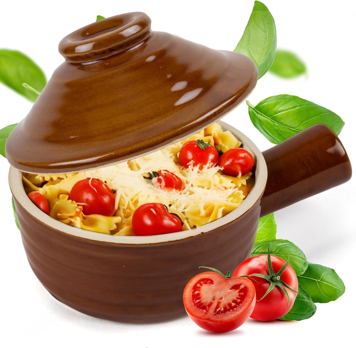 Roe & Moe Non-Stick Ceramic Microwave Egg Poacher with Dome Chimney Lid ...
