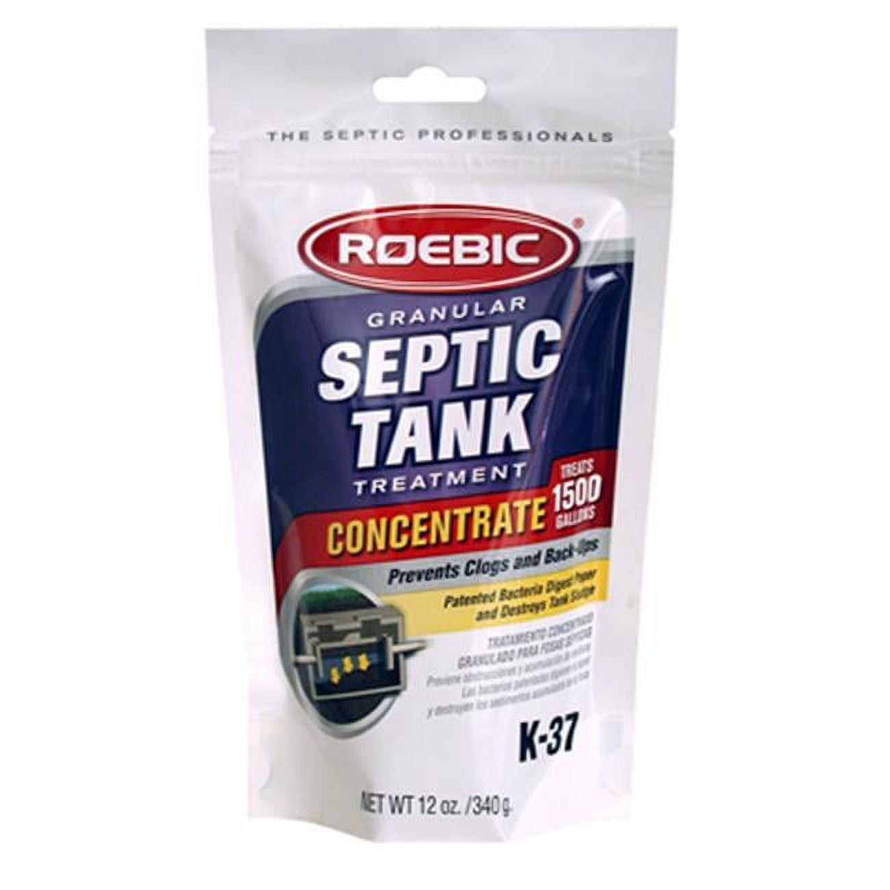 Roebic Septic Tank Treatment 12 Oz Granular Biodegradable Bacterial ...