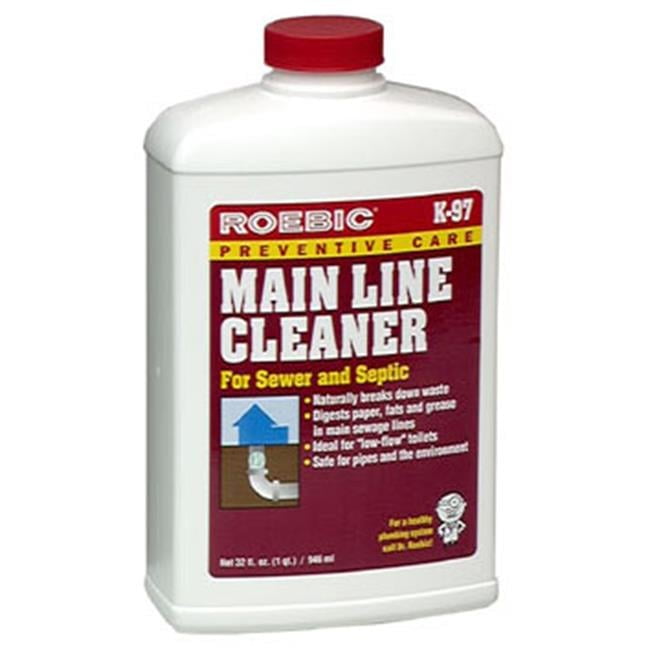Roebic K-97 Septic Plumbing Safe Main Line Cleaner, Ideal for Low-Flow ...