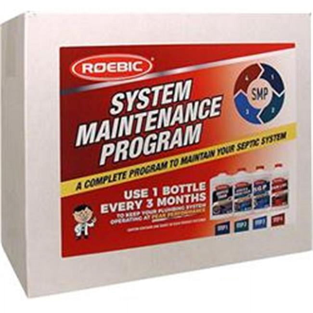 Roebic 32 Oz. Septic Tank Treatment Kit (4-Bottle) SMP-1000-PAK-1 ...