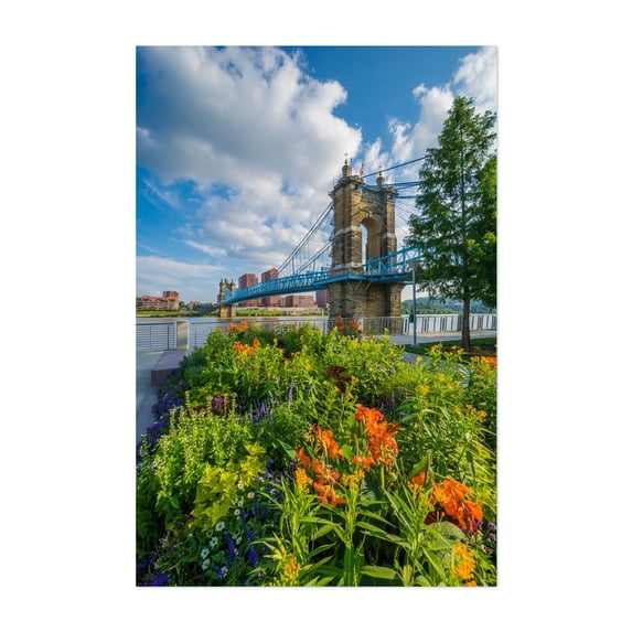 Roebling Suspension Bridge - Cincinnati Ohio Photography Unframed Wall ...