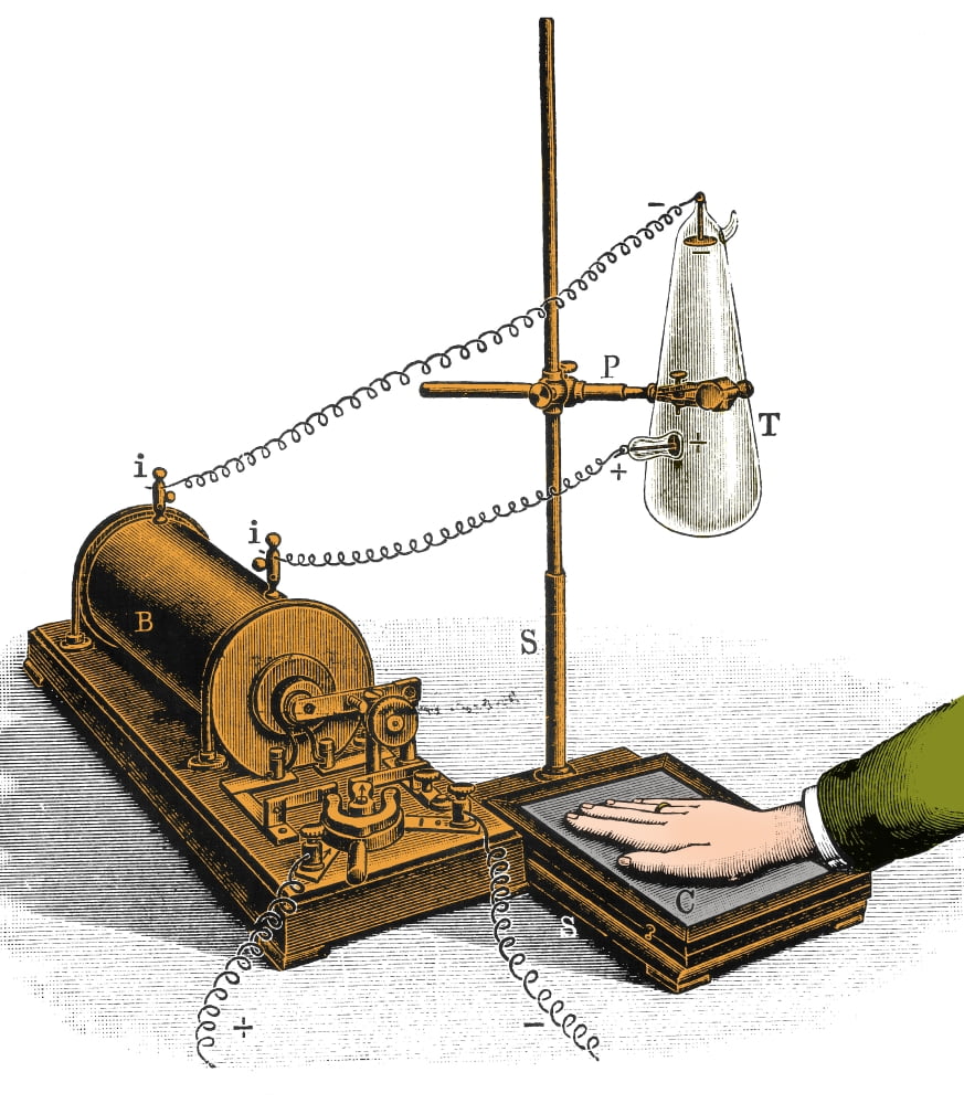 Roentgen's X-Ray Machine, 19th Century Poster Print by Science Source ...