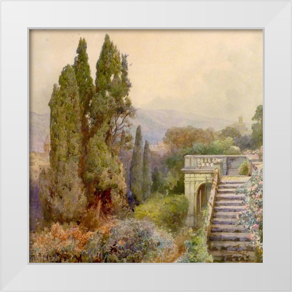 Roesler-Franz, Ettore 26x26 White Modern Wood Framed Museum Art Print ...
