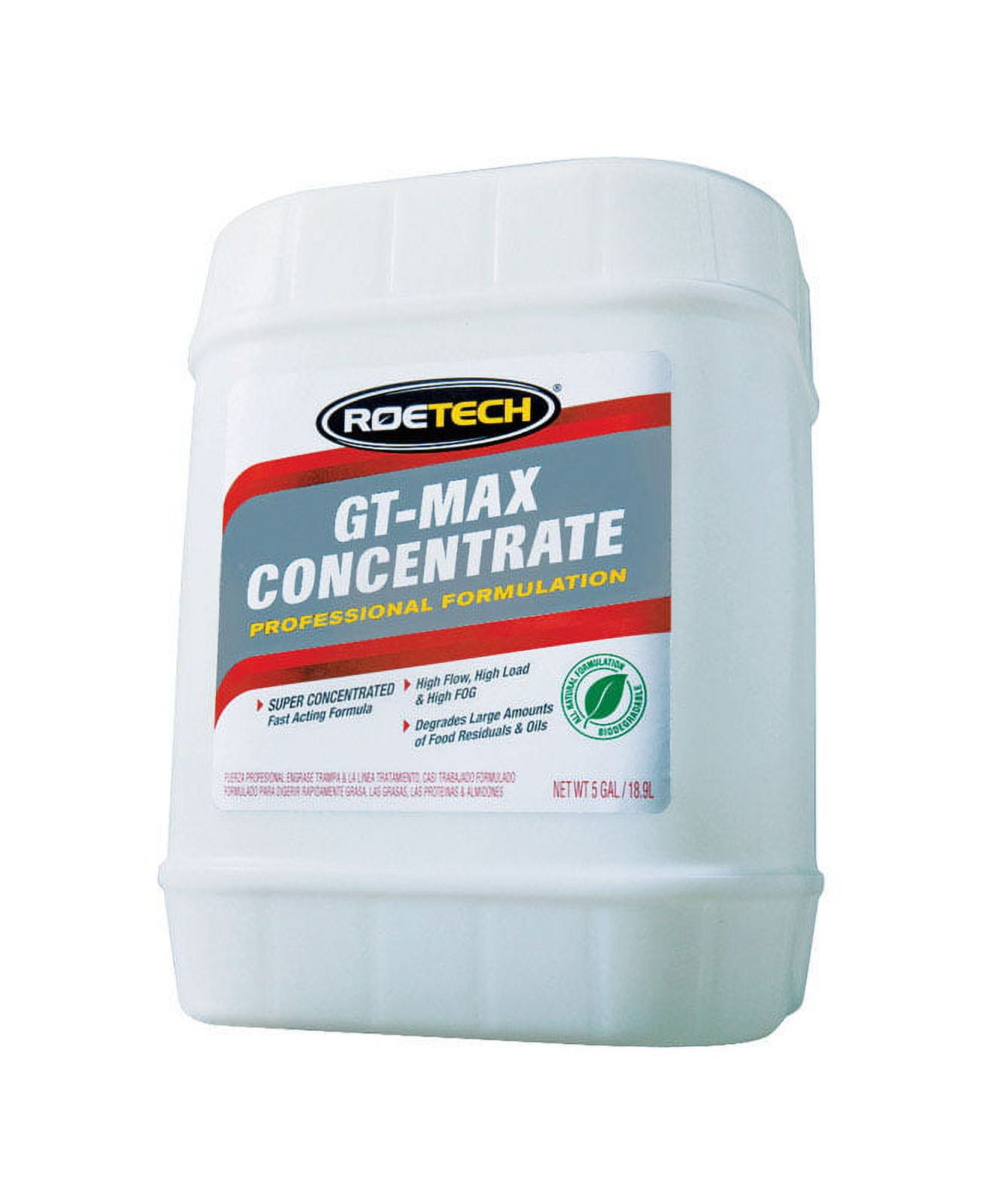 Roetech GTM-LC-5-1 5 gal Concentrated Drain & Trap Cleaner - Walmart ...