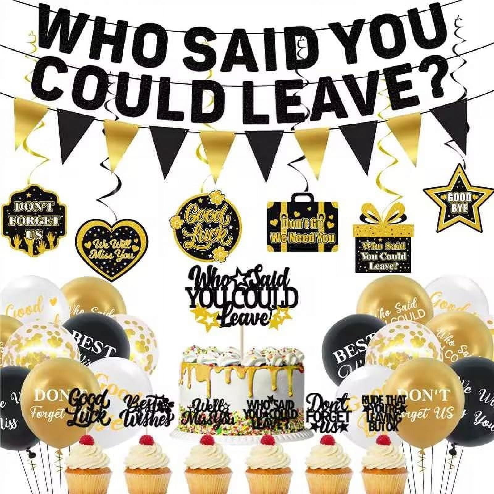 Farewell Cake Topper