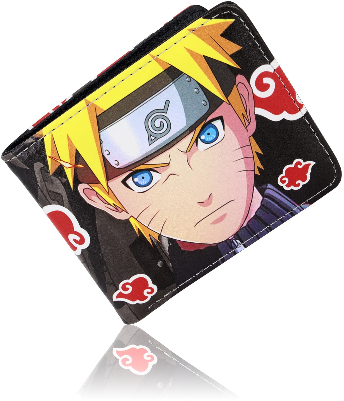 Roffatide Anime Naruto Wallet, Akatsuki Red Cloud, Artificial Leather ...
