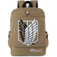 Roffatide Attack on Titan Anime Canvas Backpack, Teen Book Bag with ...