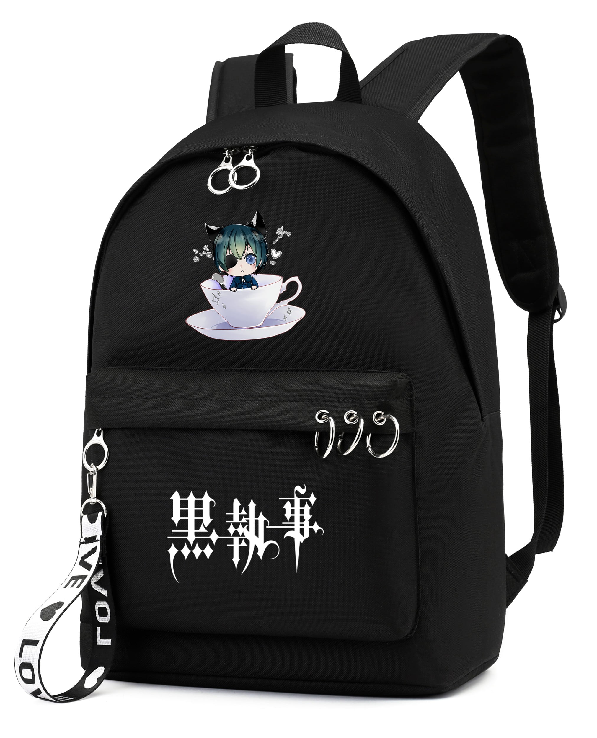 Roffatide Anime Black Butler Character Printed Leisure Backpack Ciel ...