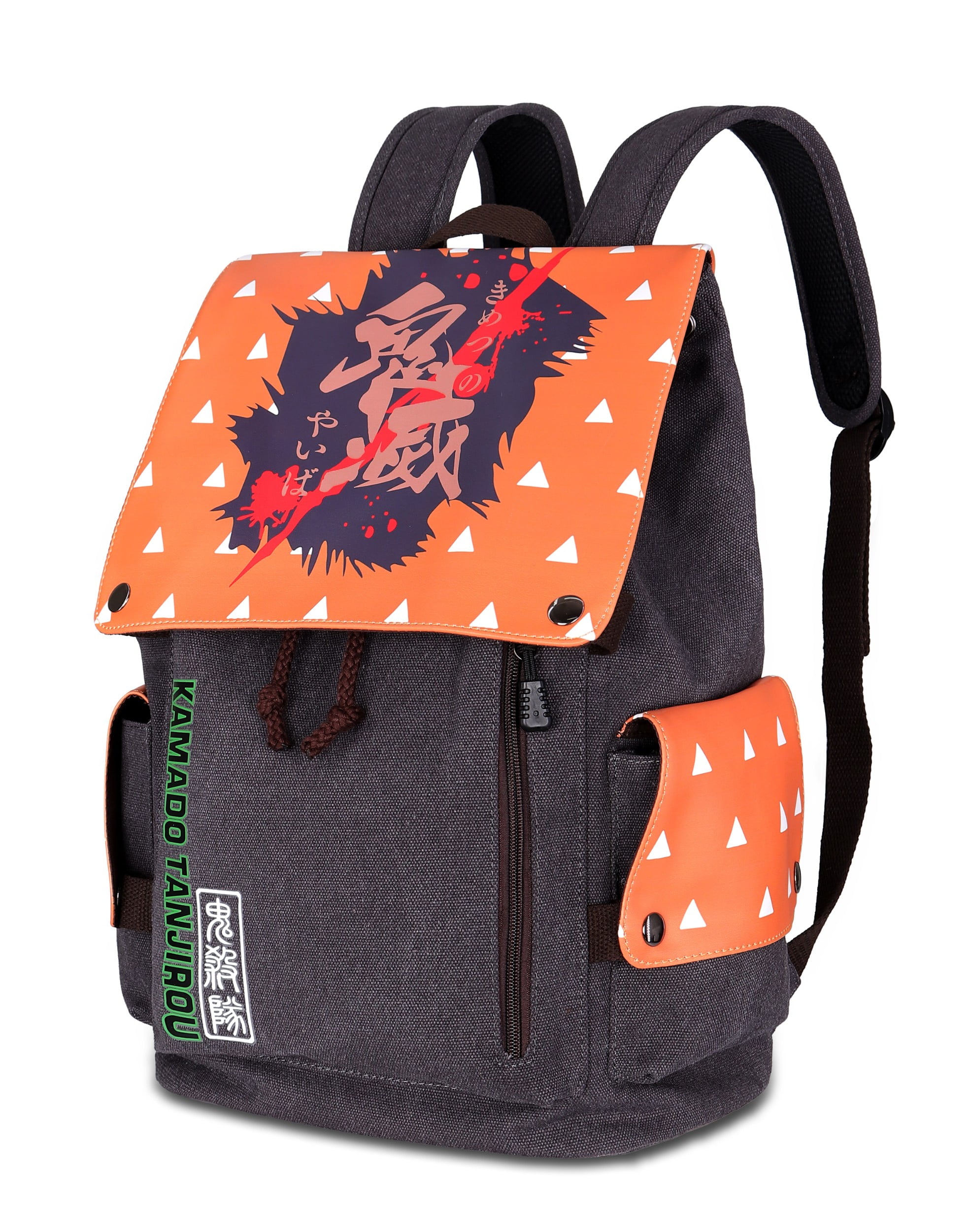 Roffatide Anime Demon Slayer Agatsuma Zenitsu Canvas Laptop Backpack ...