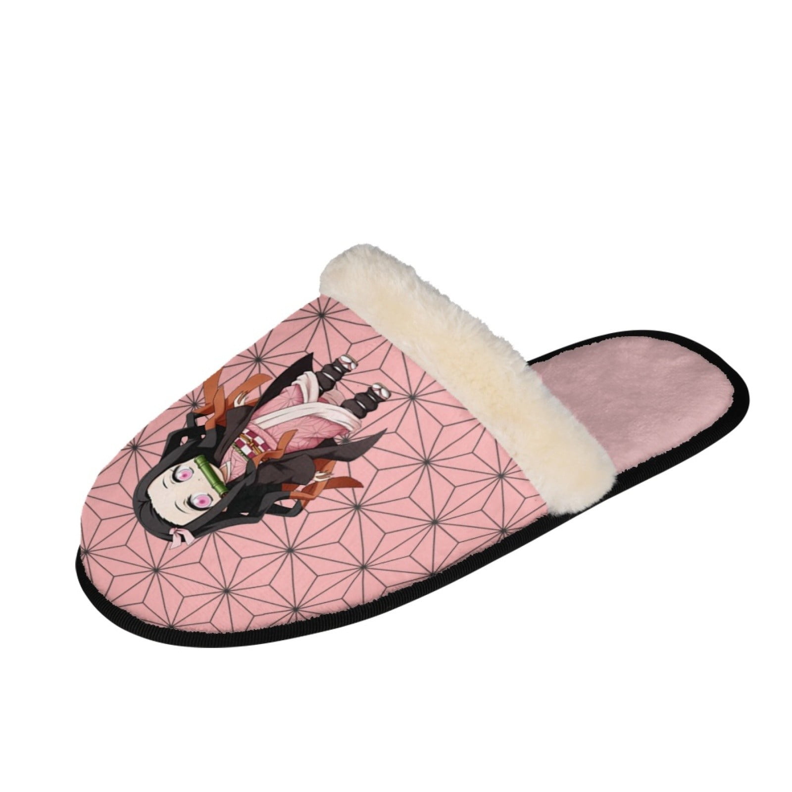 Roffatide Anime Demon Slayer Fuzzy Slippers Kamado Nezuko Cute House ...