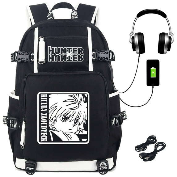 Roffatide Anime Hunter x Hunter Killua Zoldyck Backpack with USB ...