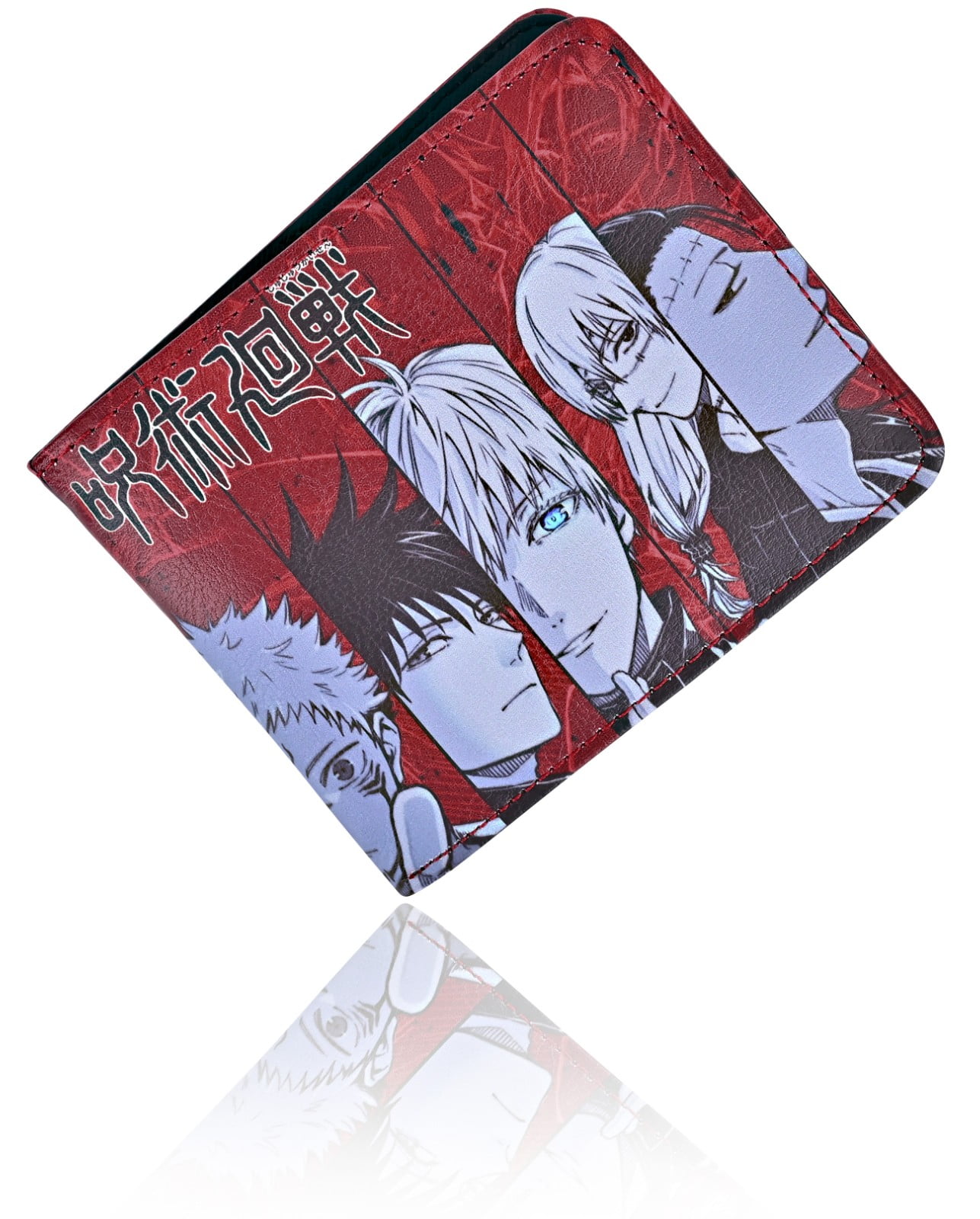 Roffatide Jujutsu Kaisen Anime Wallet, Slim Bi-Fold Artificial Leather ...