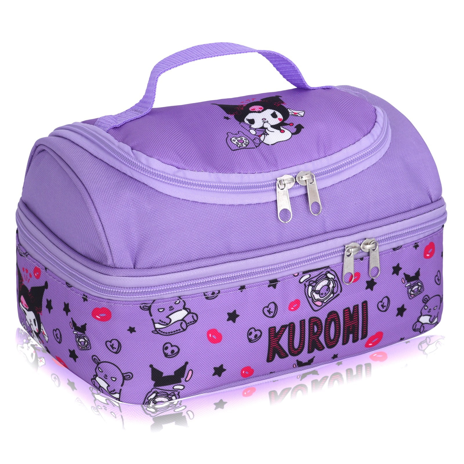 Roffatide Anime Kuromi Lunch Bag for Man Woman Leakproof Lunch Box ...