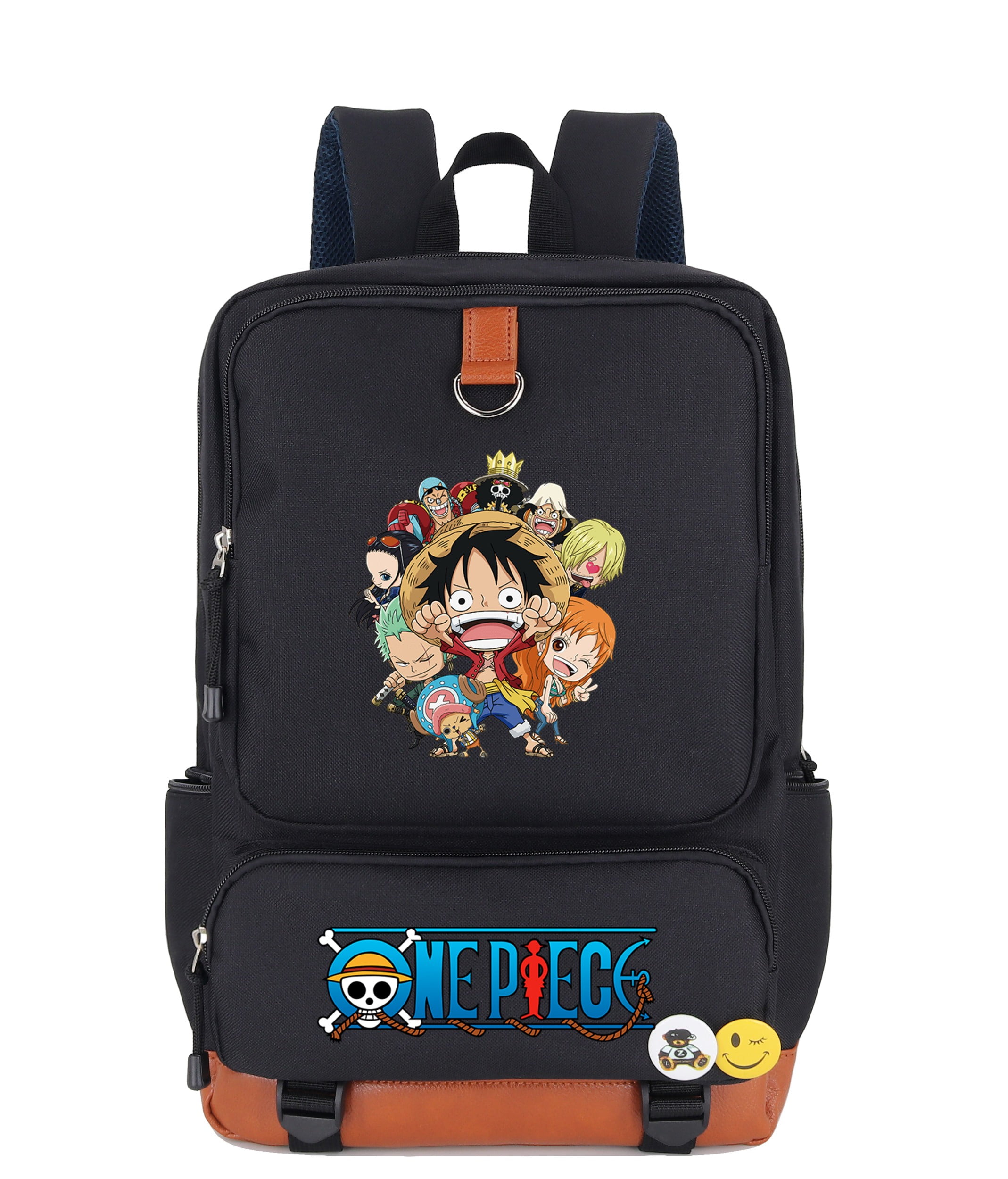 Roffatide Anime Luffy Laptop Backpack Fits 15.6'' College Bookbag ...