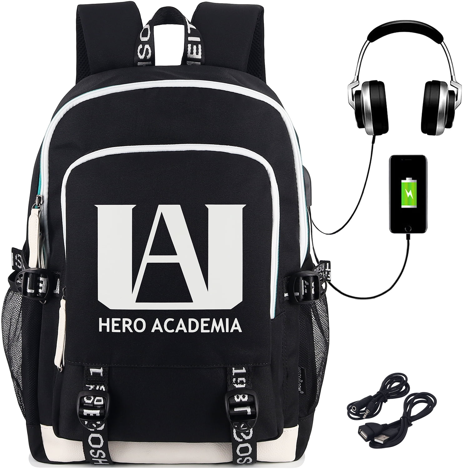 Roffatide Anime My Hero Academia Backpack Luminous Printed College ...