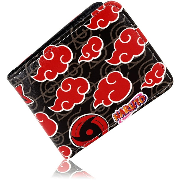 Roffatide Anime Naruto Wallets Akatsuki Red Cloud Sharingan Anti Leaf ...
