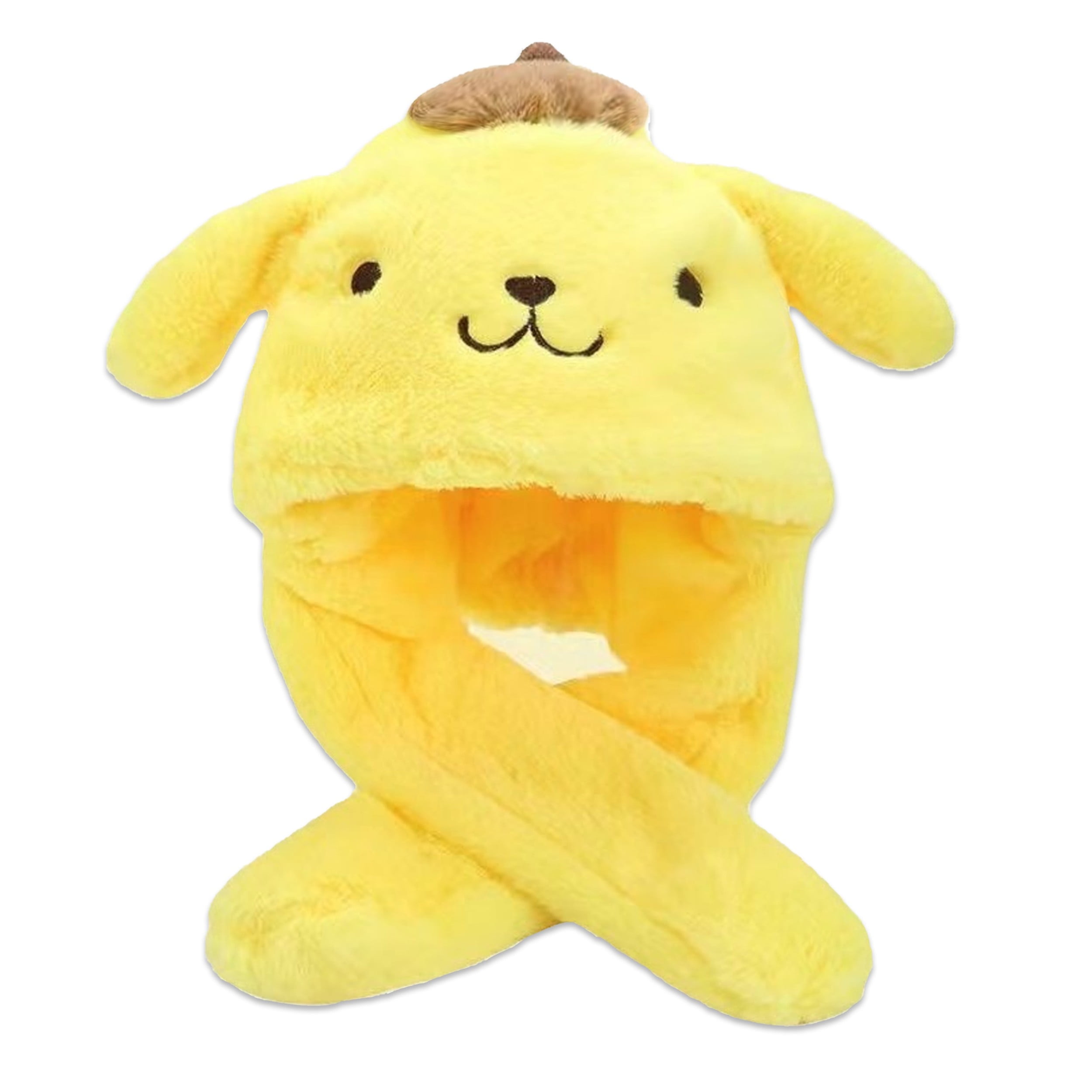 Roffatide Anime Pompom Purin Dog Ear Moving Jumping Hat Fluffy Beanie ...