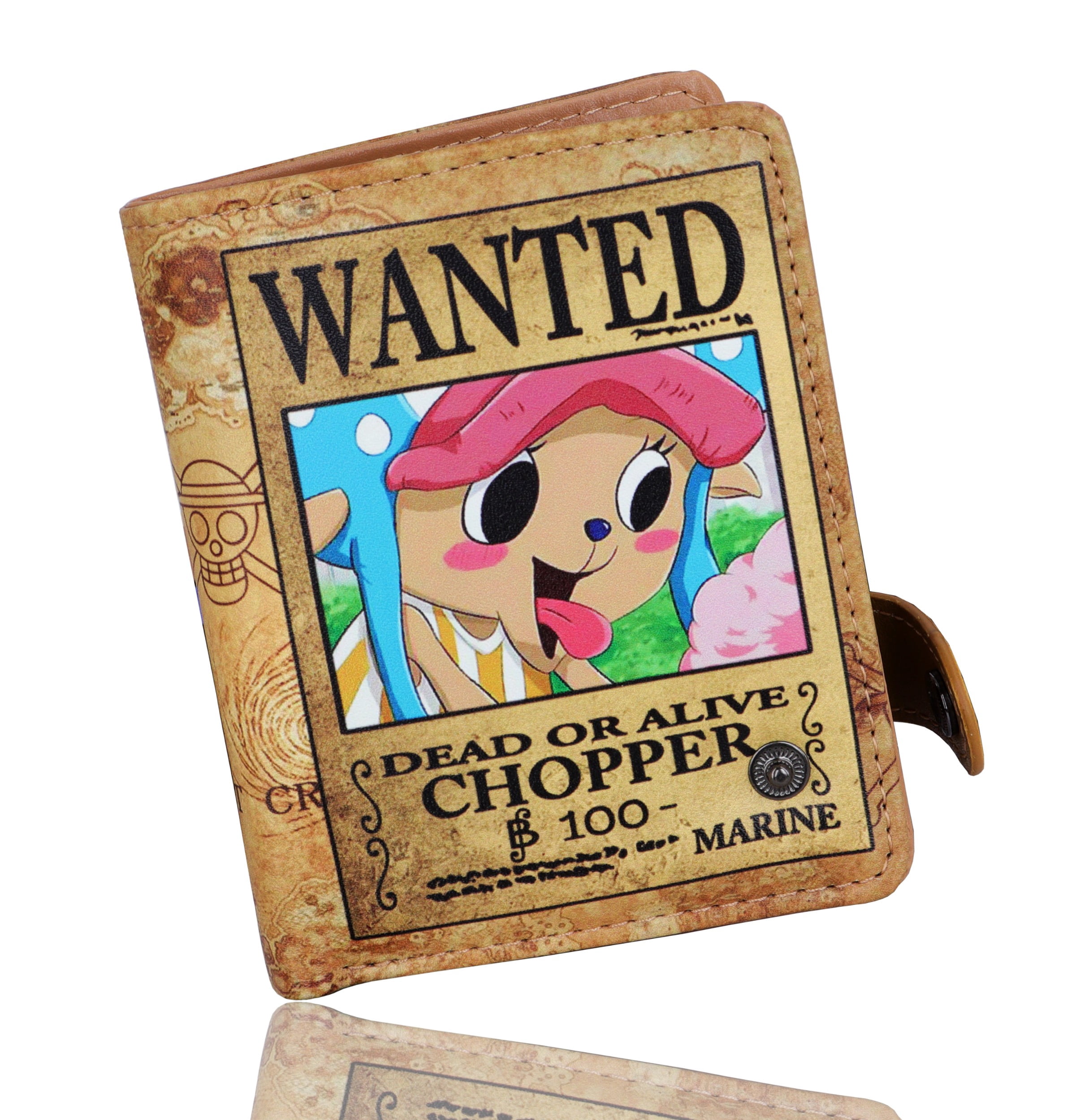 Roffatide Anime Tony Tony Chopper Wallets for Boys Bi-Fold Short Faux ...