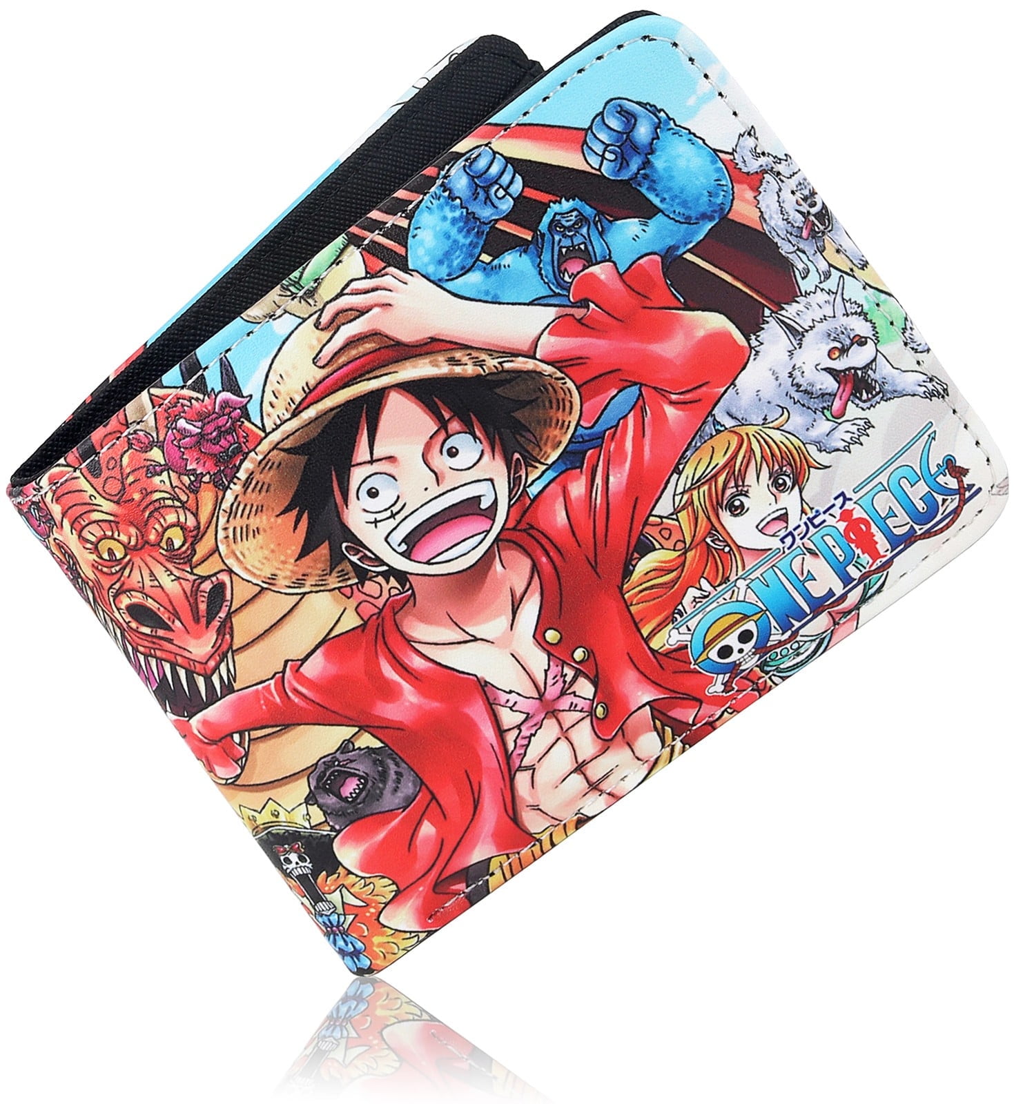 Roffatide Anime Wallets for Men, Bi-Fold Short Wallet with ID Window ...
