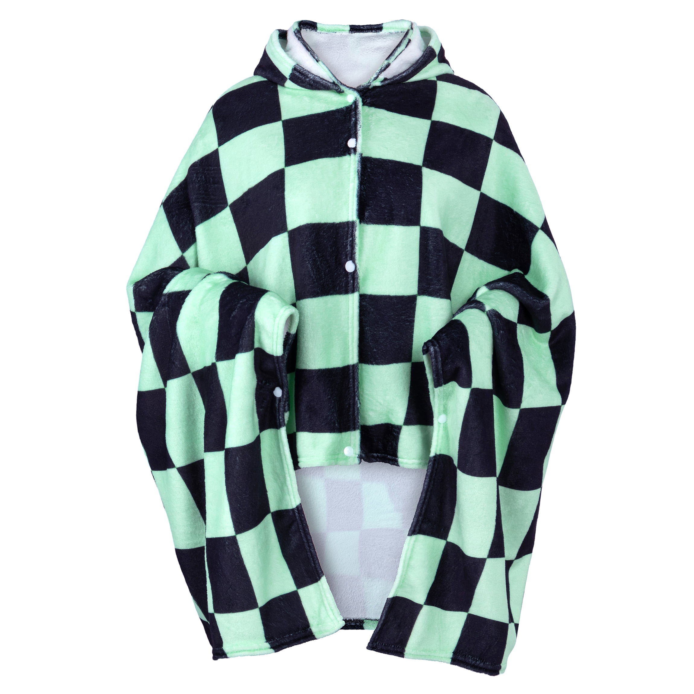 Roffatide Demon Slayer Kamado Tanjirou Wearable Blanket Hoodie Anime ...