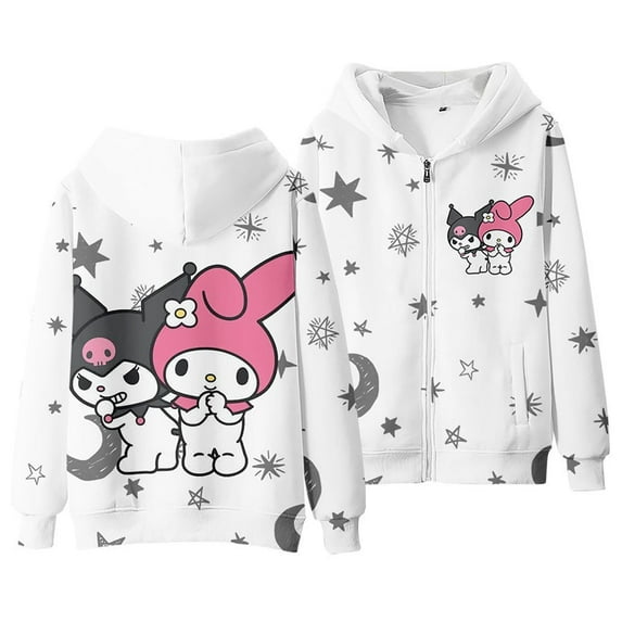 Roffatide Kuromi Hoodie Sweatshirt Women's Long Sleeve Pullover Kawaii ...