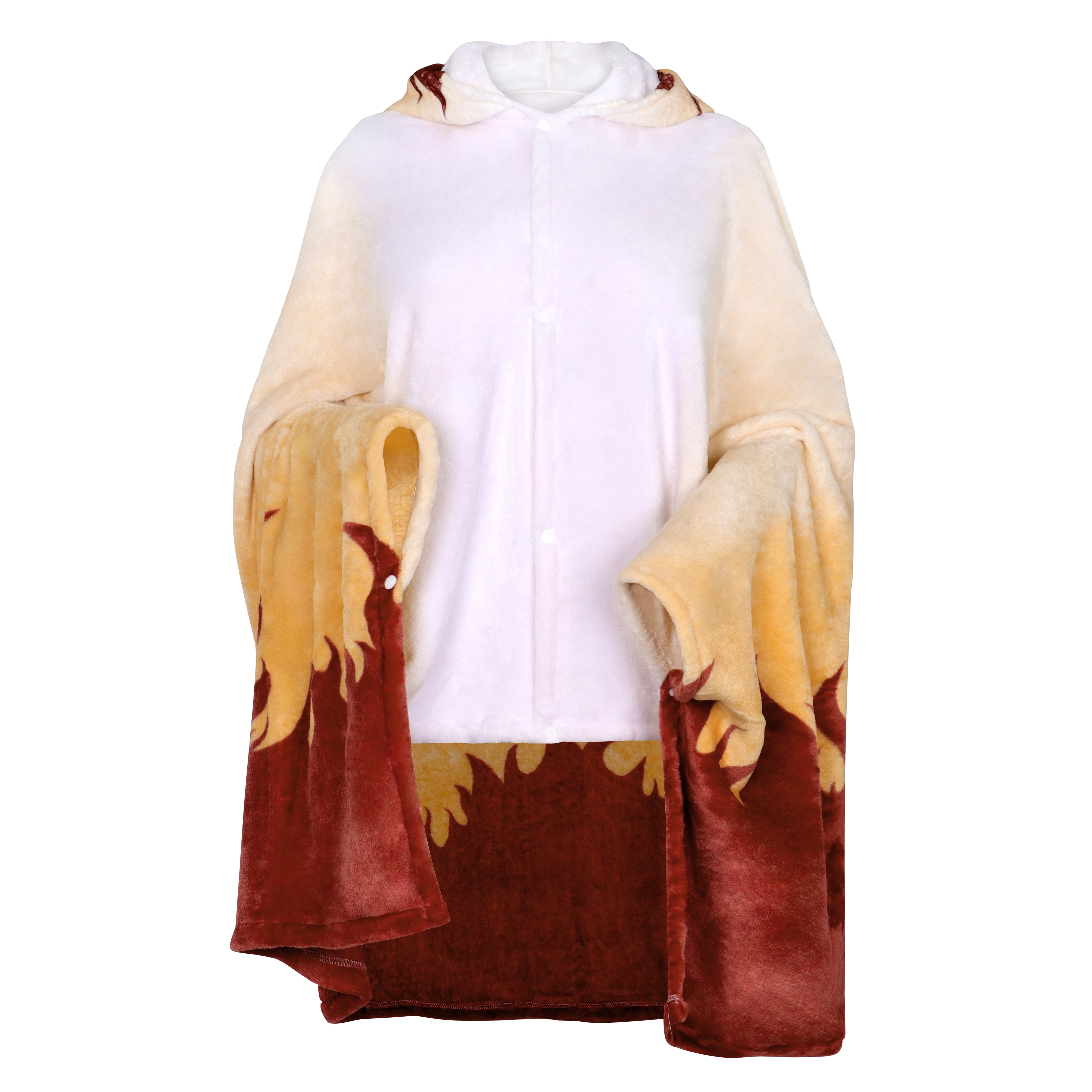 Roffatide Demon Slayer Rengoku Kyoujurou Wearable Blanket Hoodie Red ...