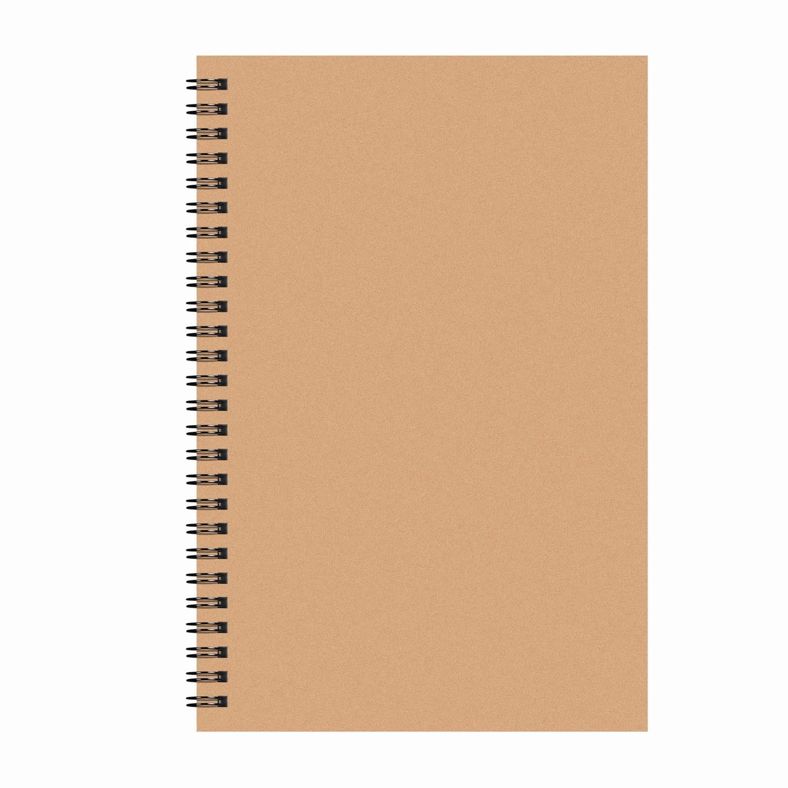 Rofhy A5 Kraft Paper Notebook Soft Cover Blank Notebook Journal ...