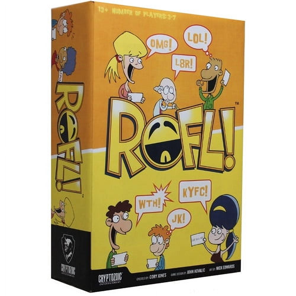 ROFL! Family Board Game for Ages 13+, 3-7 Players, 200 Cards, 80 Chips ...