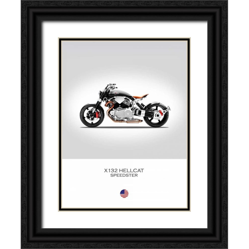 Rogan, Mark 12x14 Black Ornate Wood Framed with Double Matting Museum ...