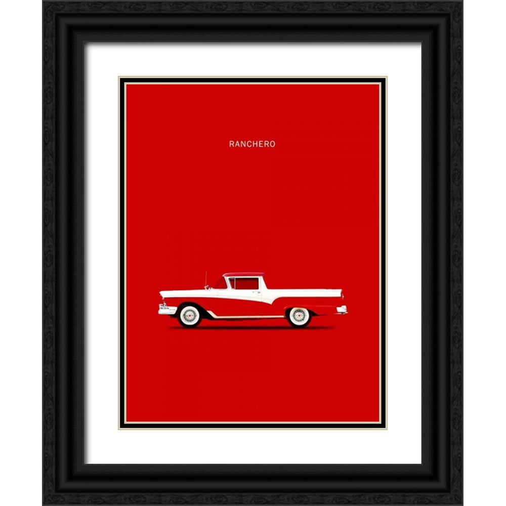 Rogan, Mark 12x14 Black Ornate Wood Framed with Double Matting Museum ...