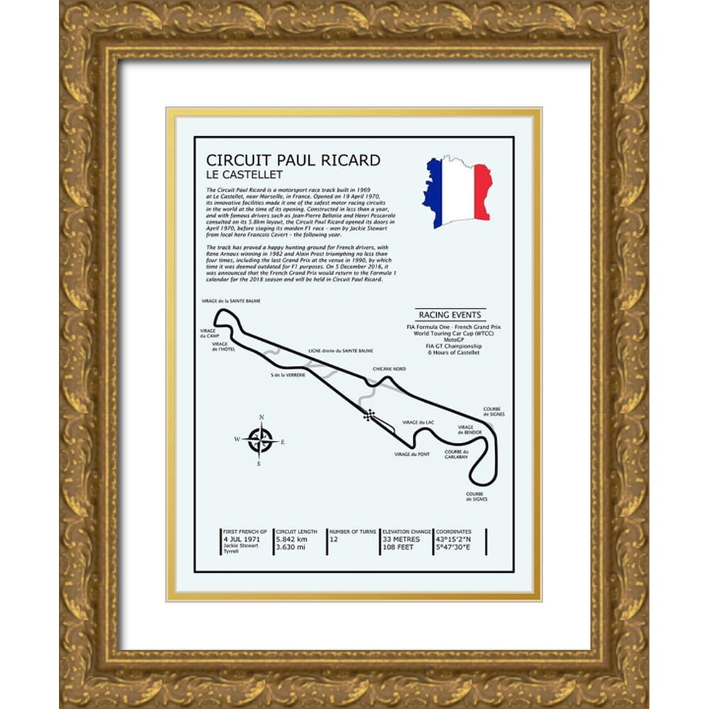 Rogan, Mark 12x14 Gold Ornate Wood Framed with Double Matting Museum ...